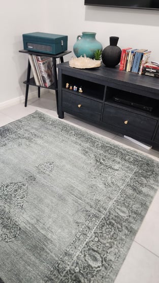 Halo Rugs Moss Green Howell Power-Loomed Rug | Temple & Webster