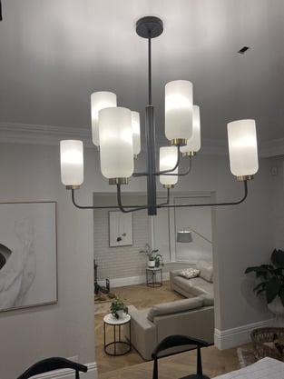 Bright Sea Lighting Jaramillo 8 Light Metal & Glass Pendant | Temple ...