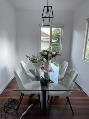 Linea Furniture Clear Weiss Glass Dining Table | Temple & Webster