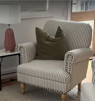 Cassington_Home Darvin Stripe Armchair | Temple & Webster