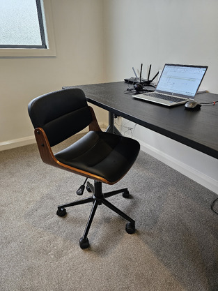 Temple & Webster Rocket Faux Leather Executive Office Chair