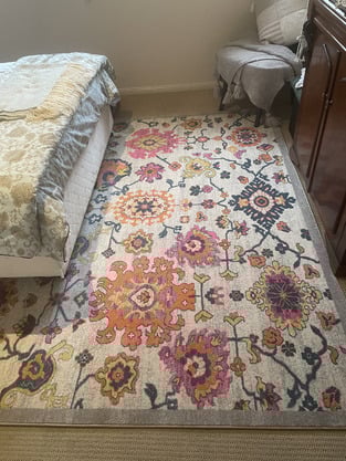 Network Rugs Multi-Coloured Wildflower Vintage-Look Rug | Temple & Webster