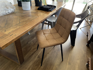 Oakleigh Home Selawik Faux Leather Dining Chairs | Temple & Webster