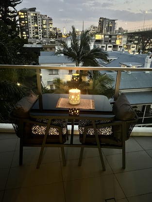 LivingFusion 2 Seater Chiara Outdoor Bistro Set | Temple & Webster