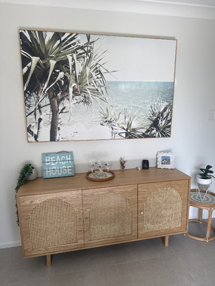 Continental Designs Taya 3 Door Rattan Arch Sideboard | Temple & Webster