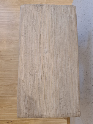 Chartwell Home Pachoca Rectangular Recycled Elm Wood Stool | Temple ...