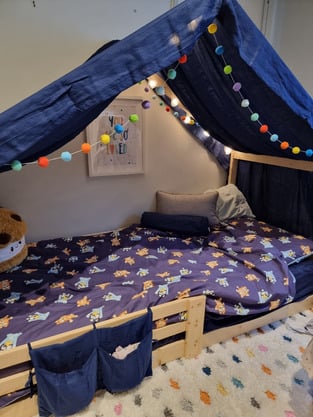 LivingFusion Kids' Yumi Pine Wood House Bed Single | Temple & Webster