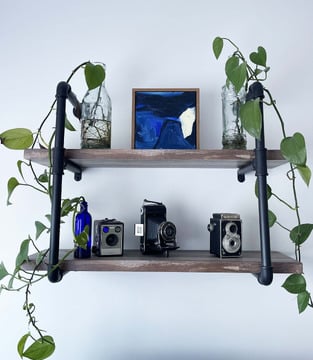 EvieHome Cedric Industrial Wall Shelf | Temple & Webster