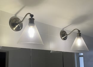 Zander Lighting Galvan Metal & Glass Wall Light | Temple & Webster