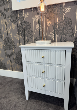 West Valley Interiors Amara 3 Drawer Bedside Table | Temple & Webster