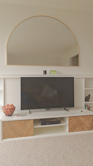 Maddison Lane Riley Arched Aluminium Mirror | Temple & Webster