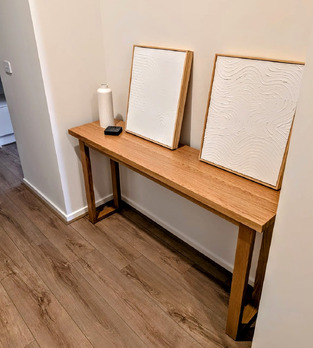 Temple & Webster Ski-Leg Coffee Table, Console Table, & Side Table Set