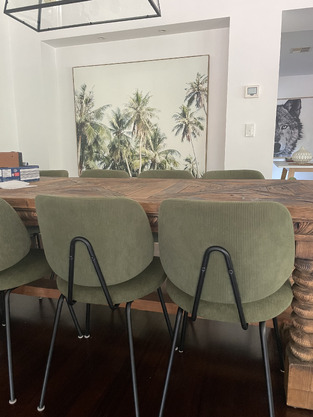 Oakleigh Home Kristoff Corduroy Dining Chairs | Temple & Webster