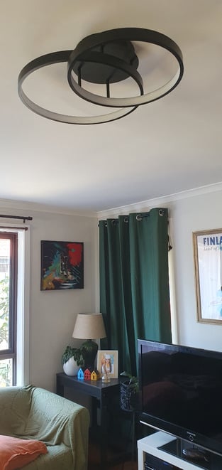 ExtravagantLighting Zola 2 LED Semi Flush Mount Ceiling Light | Temple ...