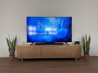 Temple & Webster Premium Cannes Curved Entertainment TV Unit