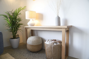 Temple & Webster Ski-Leg Coffee Table, Console Table, & Side Table Set