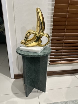 Temple & Webster Maria Marble Side Table