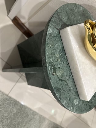 Temple & Webster Maria Marble Side Table