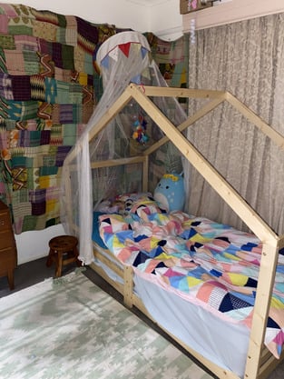 LivingFusion Kids' Yumi Pine Wood House Bed Single | Temple & Webster