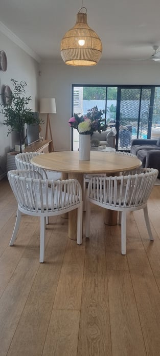 Temple & Webster Clover Mango Wood Dining Table
