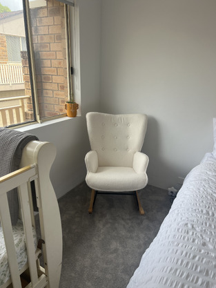 LivingFusion Priam Boucle Rocking Chair | Temple & Webster