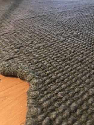 Temple & Webster Rowe Boucle Wool-Blend Scalloped Rug