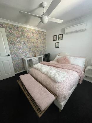 Bianca Blush Ella Cotton Chenille Bedspread Set | Temple & Webster