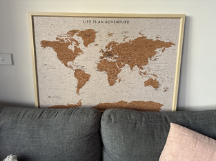 Splosh World Map Travel Board | Temple & Webster