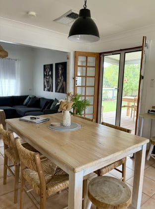 Temple & Webster Nadia Hand-Woven Rush Dining Chairs