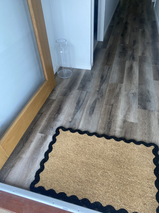 Temple & Webster Wavy Edge Coir & Vinyl Doormat