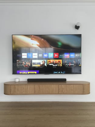 Temple & Webster Premium 200cm Cannes Curved Wall-Mounted TV Unit