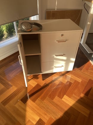 Modern Collective White Alix 3 Drawer Filing Cabinet | Temple & Webster