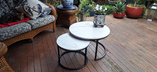 LivingFusion 2 Piece Heidi Nesting Coffee Table Set | Temple & Webster