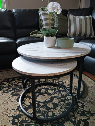 LivingFusion 2 Piece Heidi Nesting Coffee Table Set | Temple & Webster