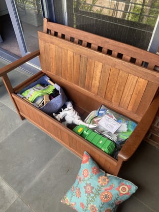 Woodlands Outdoor Furniture Wilson Outdoor Timber Storage Bench ...