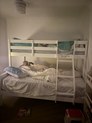 Temple & Webster Oakley Single Over Double Bunk Bed