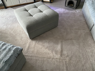 Network Rugs Beige Elsie Wavy Edge Machine Washable Rug | Temple & Webster