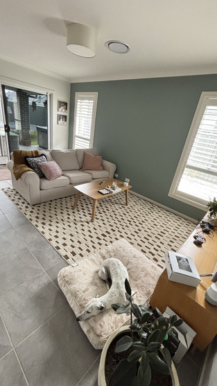 Lifestyle Floors Brown & Cream Bass Squares Rug | Temple & Webster