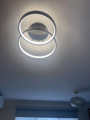 ExtravagantLighting Zola 2 LED Semi Flush Mount Ceiling Light | Temple ...