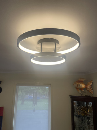 ExtravagantLighting Zola 2 LED Semi Flush Mount Ceiling Light | Temple ...