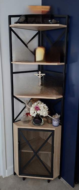 Cassington_Home Silas 6 Tier Corner Shelf | Temple & Webster